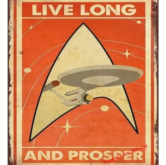 Posters and More | Wall Decor | Star Trek Aluminum Decorative Sign ...